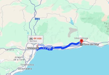 Autobús de Málaga a Torre del Mar * [2026 ]