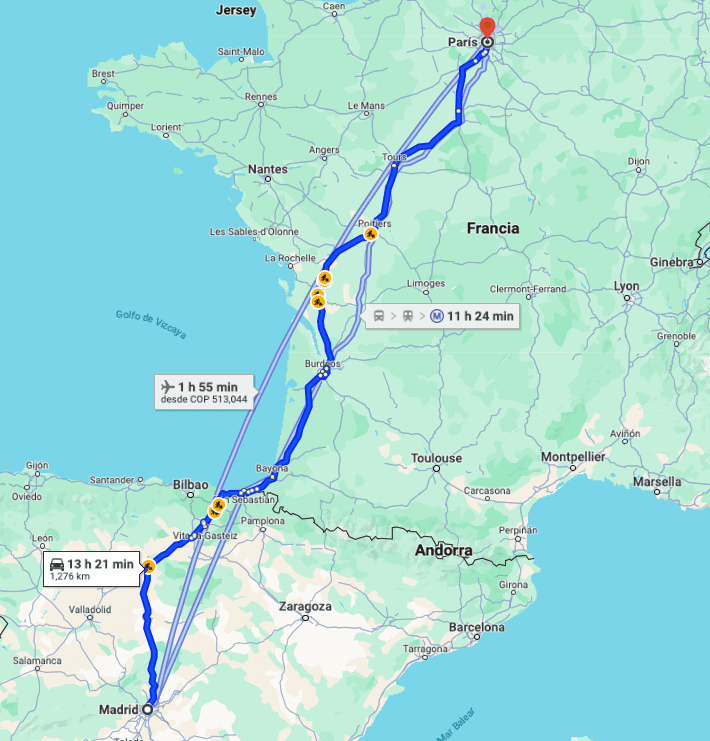 Tren de Madrid a París * [2025 ]