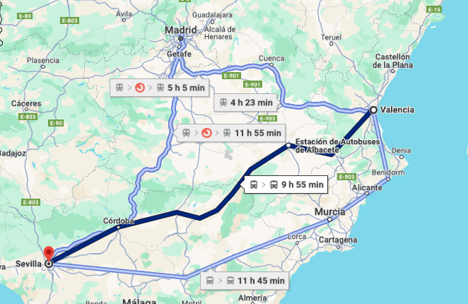 Tren de Valencia a Sevilla * [2026 ]