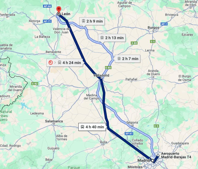Tren de Madrid a León * [2026 ]