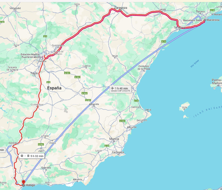 Tren de Barcelona a Málaga * [2026 ]
